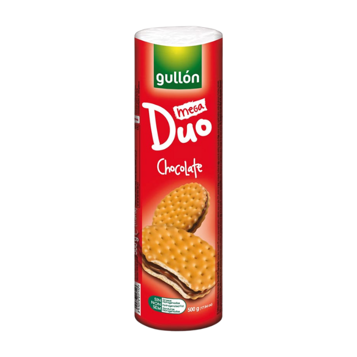 Gullon Mega Duo Chocolate Flavour Filling Biscuits 500g x 20 – JSO ...