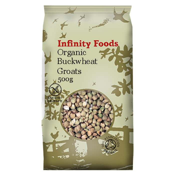 Infinity Foods Organic Buckwheat Groats 500g x 6 – JSO Wholesale