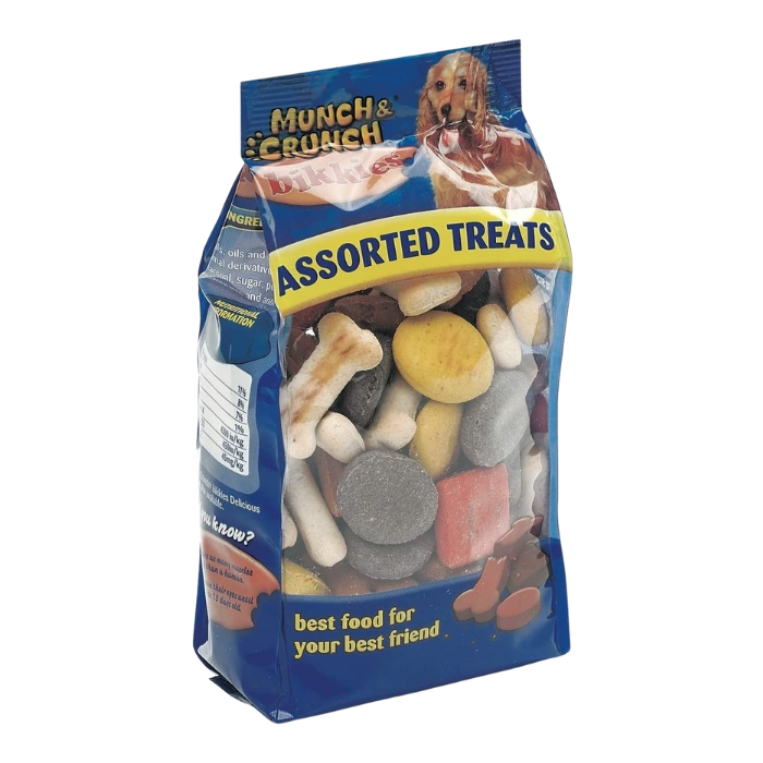 Munch & Crunch Bikkies Assorted Dog Treats 400g x 20 – JSO Wholesale